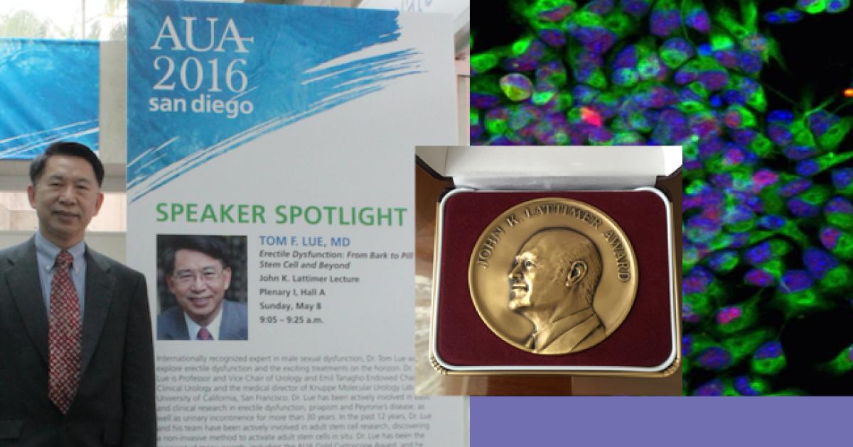 Tom F. Lue, MD, ScD (Hon), FACS, Receives John K. Lattimer Medal | UCSF ...